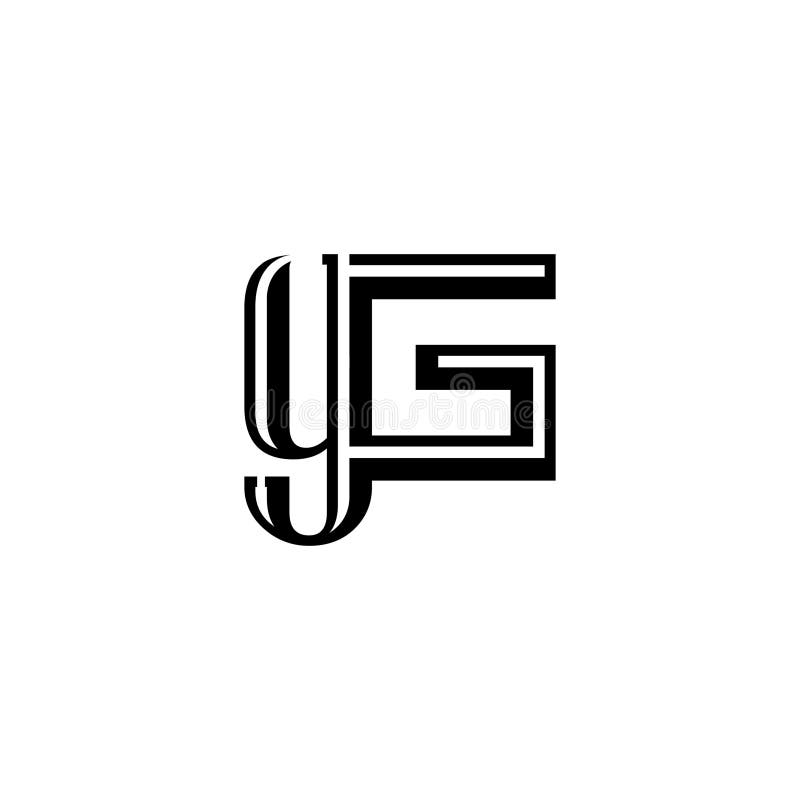 Alphabet Initials Logo YG, YG, G and Y Stock Vector - Illustration of ...