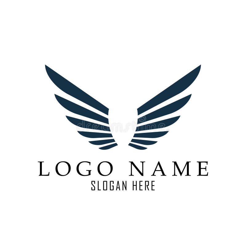 Simple Wings Logo Suitable for Freedom, Fly, Company and Business Stock ...