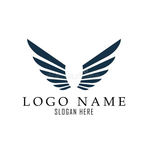 Simple Wings Logo Suitable for Freedom, Fly, Company and Business Stock ...