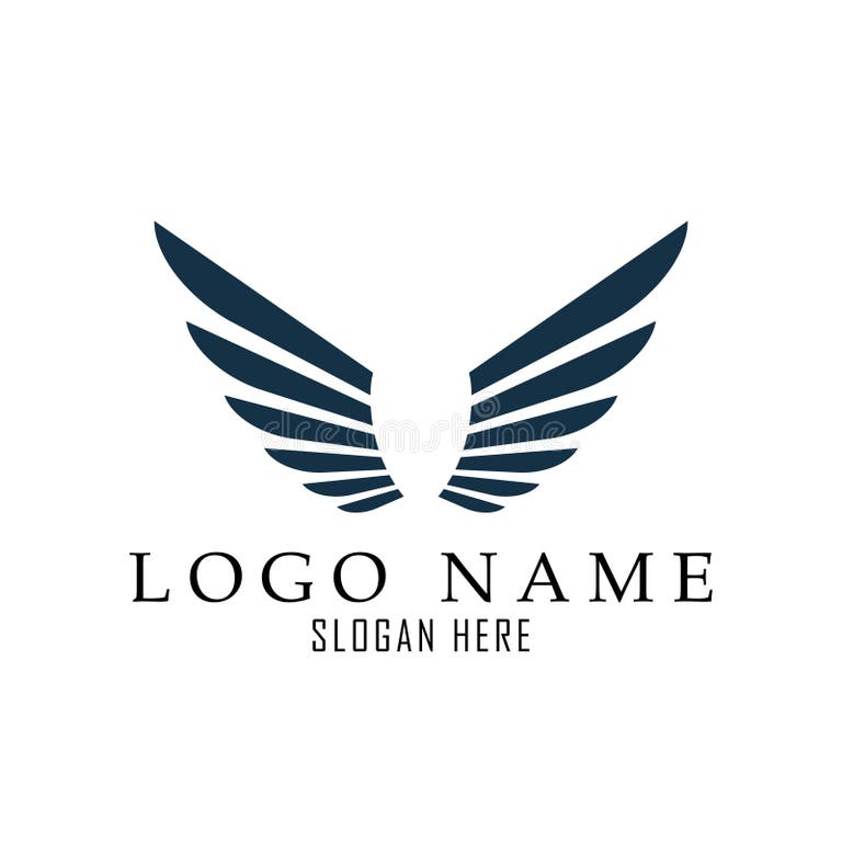 Simple Wings Logo Suitable for Freedom, Fly, Company and Business Stock ...