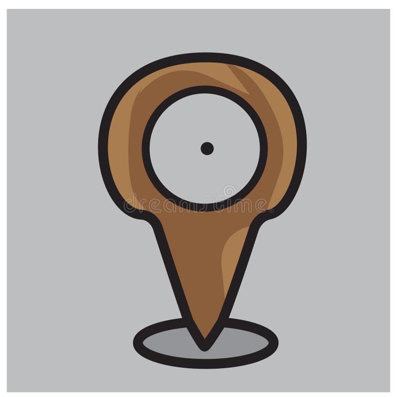 A Vector Icon of a Location Point Stock Vector - Illustration of ...