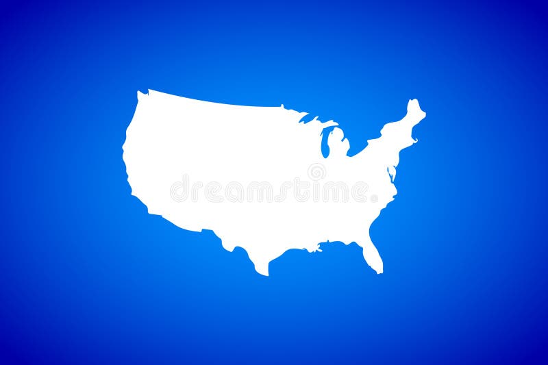 United States Blue Map Outline Stock Illustrations – 5,668 United ...