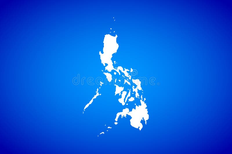 White Map Isolated on Blue Background Design Concept of Country ...