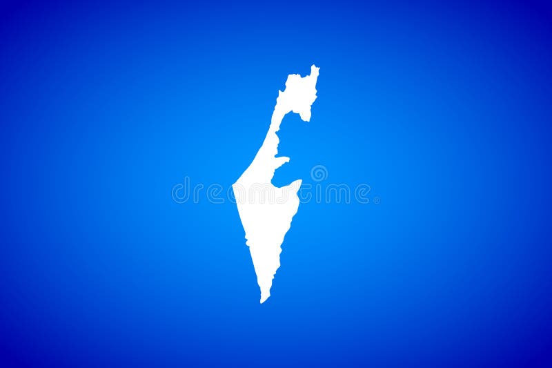 Israel Map Shape Outline Blue Stock Illustrations – 250 Israel Map ...