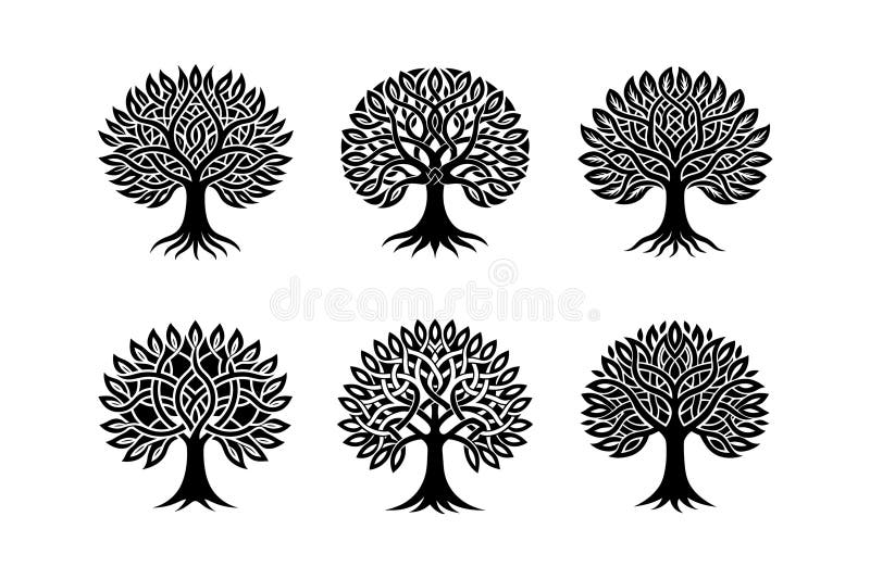 Vector Illustration of Celtic Knot Tree Intricate Design Inspired by ...