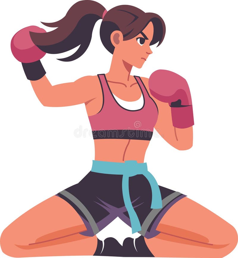 Female Boxing Cartoon Stock Illustrations – 1,128 Female Boxing Cartoon ...