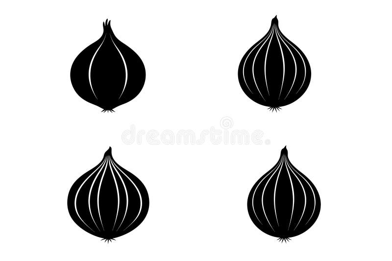 A Set of Onion Vector Illustration Stock Vector - Illustration of pack ...