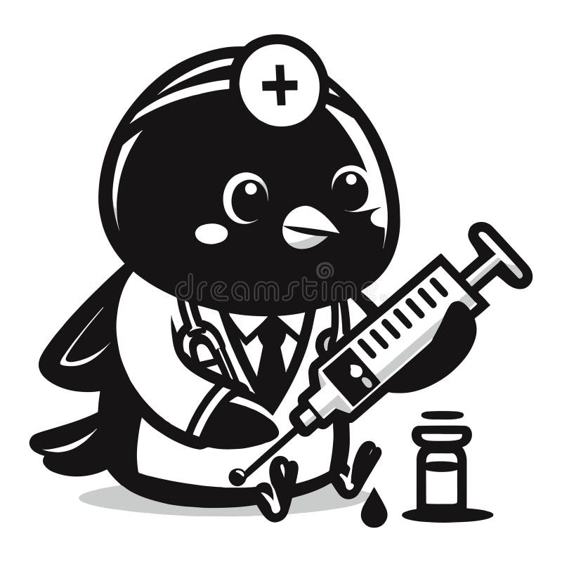 Adorable Doctor Bird Silhouette Vector Stock Vector - Illustration of ...