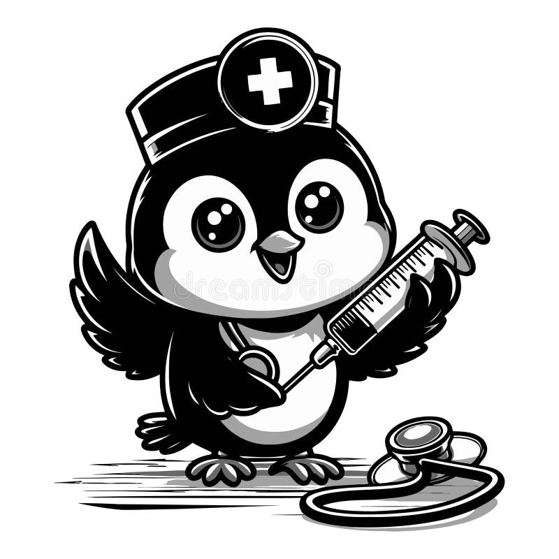 Adorable Doctor Bird Silhouette Vector Stock Vector - Illustration of ...