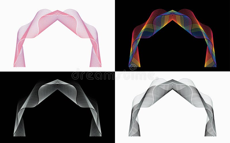 Abstract Dome Shape Modern Graphic Design Stock Vector - Illustration ...