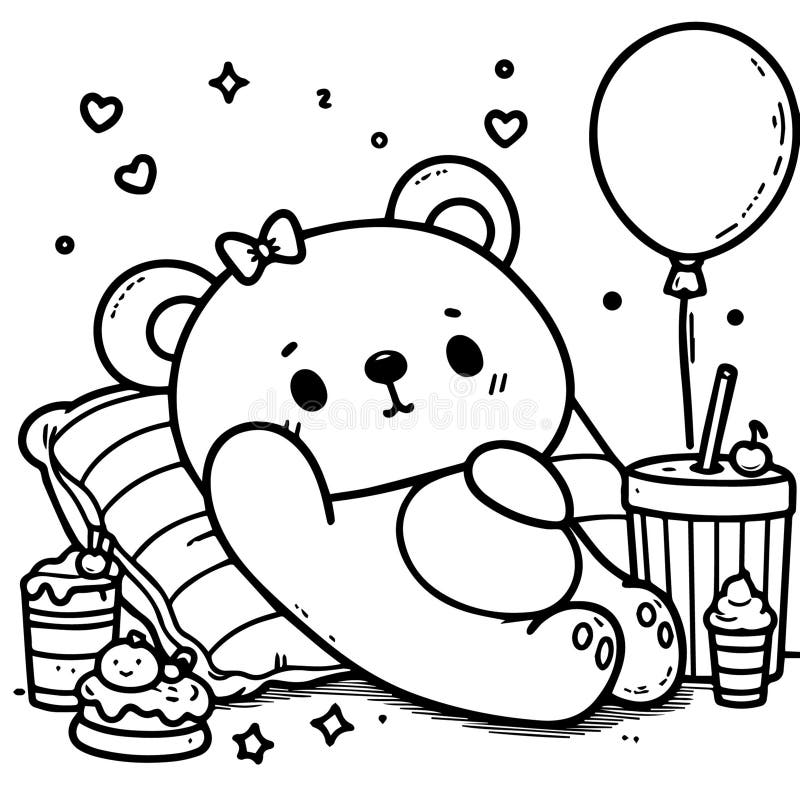 Coloring Party Room Stock Illustrations – 453 Coloring Party Room Stock ...