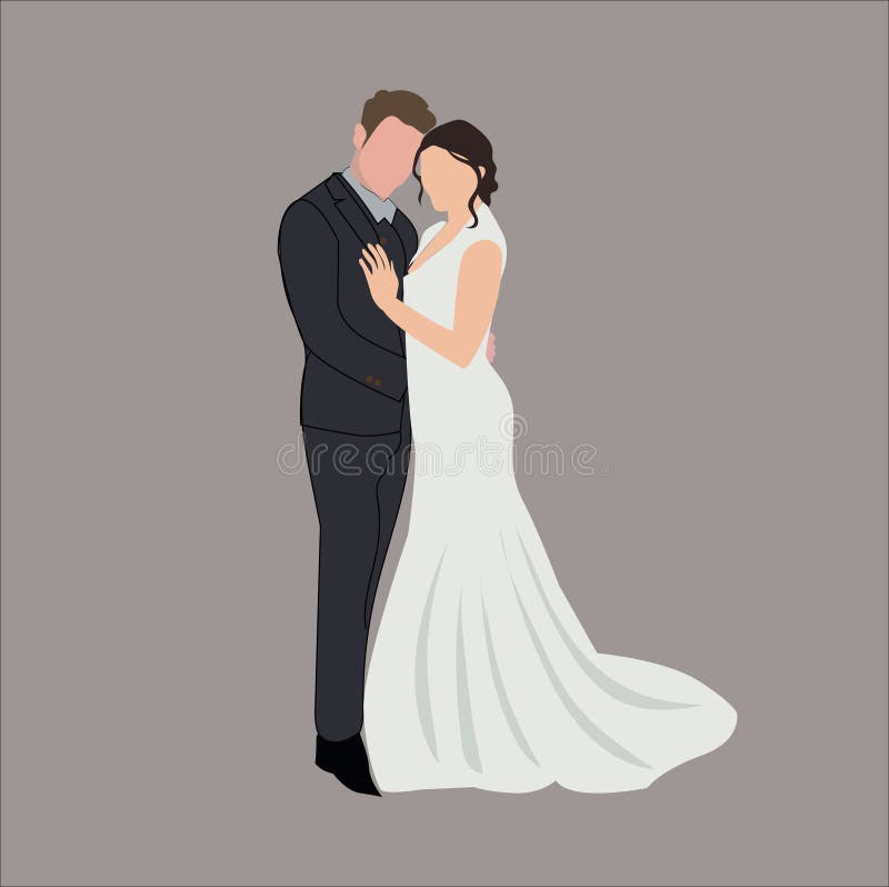 Faceless Wedding Stock Illustrations – 480 Faceless Wedding Stock ...