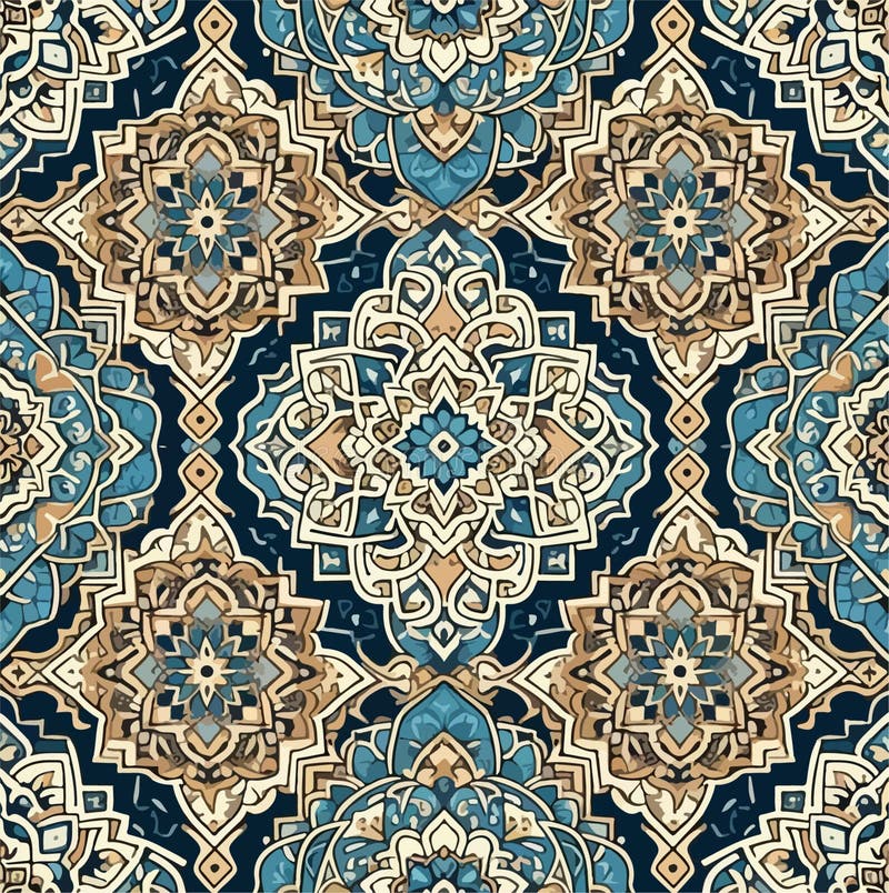 Simple Vector Islamic Pattern Stock Vector - Illustration of exquisite ...