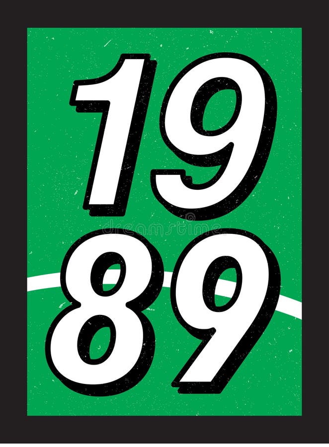 Year 1989 Poster Design, Born in 1989, 1989 Stock Vector - Illustration ...