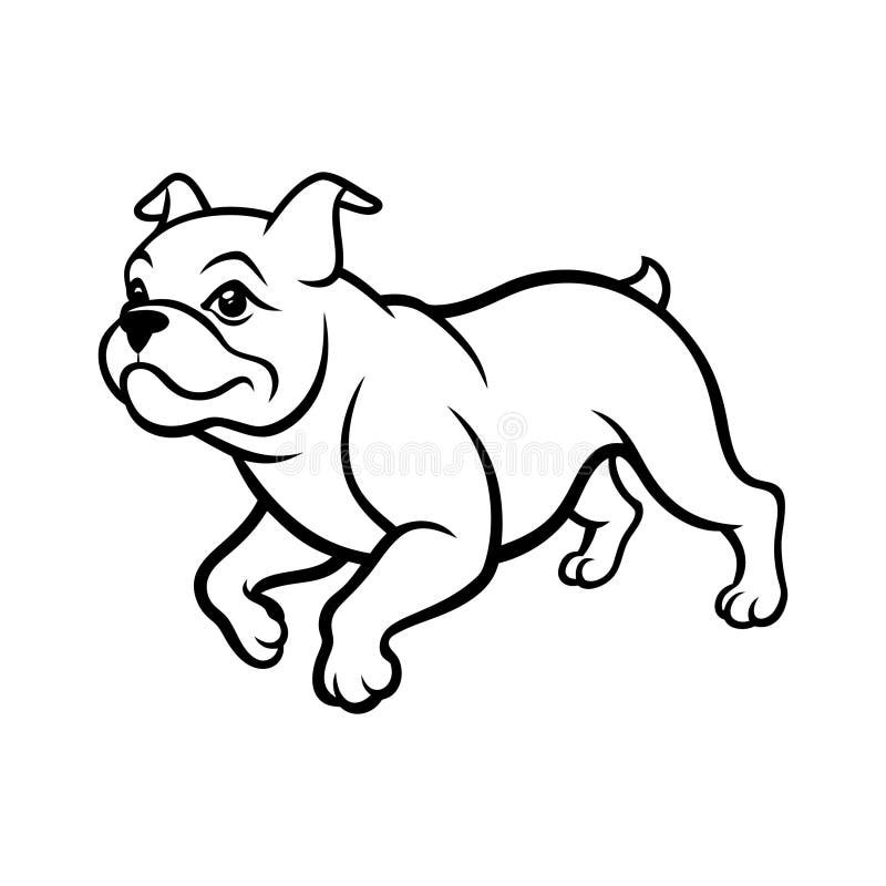 An English Bulldog in Mid Run, Capturing Motion and Energy for Dynamic ...