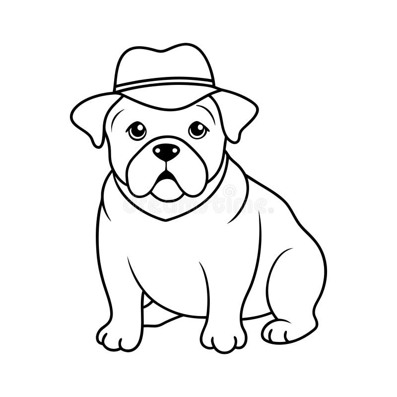 An English Bulldog Wearing a Cute Hat or Accessory, Adding a Fun Twist ...