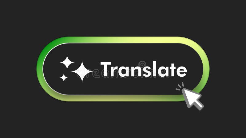 Generative AI Translate Button User Interface Stock Vector ...
