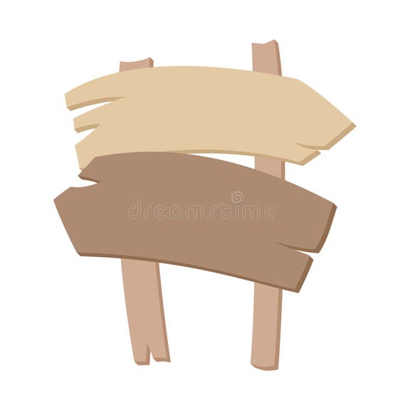 Wodden Sign Board Illustration Stock Vector - Illustration of vector ...