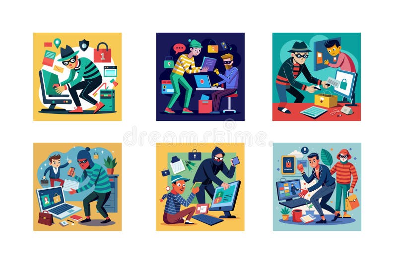 Generate an Illustration in Which-an-intrude Stock Vector ...