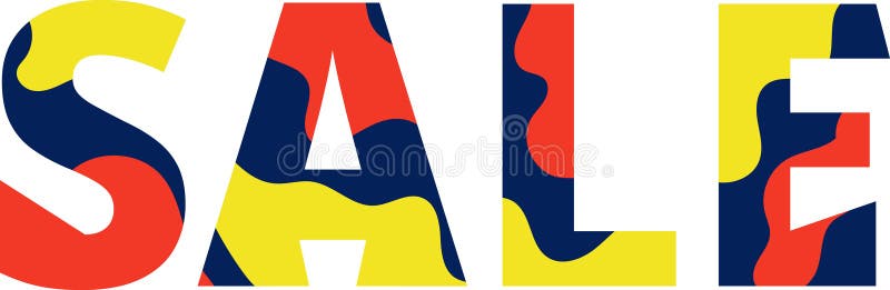 Yellow Blue Red Wave Cute Special Sale Icon Banner Stock Illustration ...