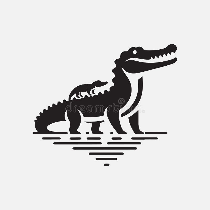 Majestic Crocodile Silhouette: Capturing the Ancient Predator S Profile ...