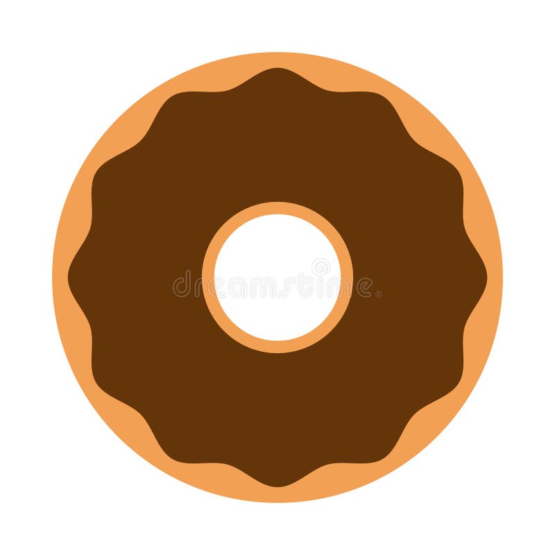 Donut Vector Illustration. Sweet Sugar Icing Donuts. Top View of ...