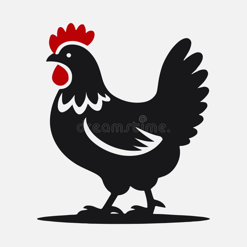 Elegant Hen Silhouette: Perfect for Farmhouse Decor and Designs Stock ...