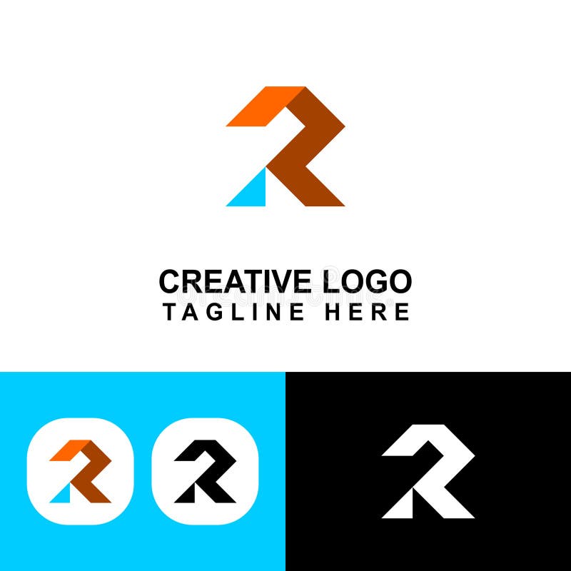 R Logo Design for a Cafe or Other Business Symbol Stock Vector ...