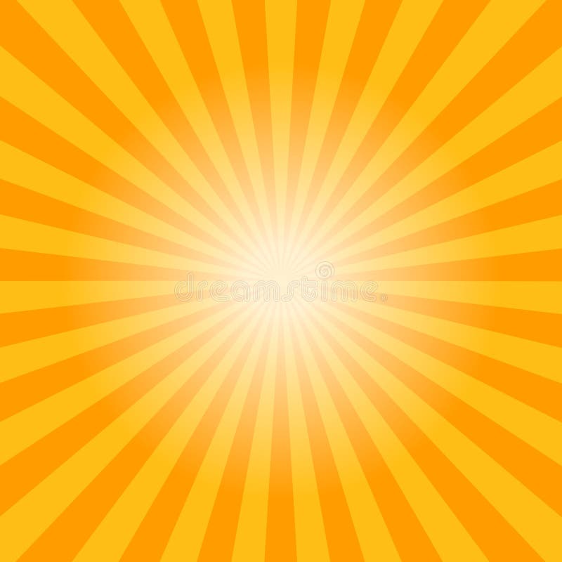 Abstract Sunburst Brochure Design Template. Sun Rays Cartoon ...