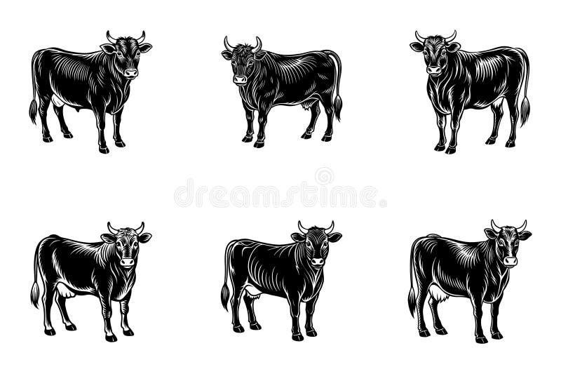 Angus Cow Drawing Stock Illustrations – 249 Angus Cow Drawing Stock ...