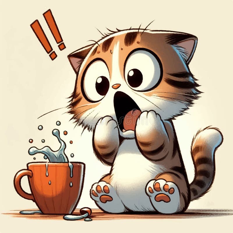 Surprised Cat Cartoon Stock Illustrations – 1,995 Surprised Cat Cartoon ...