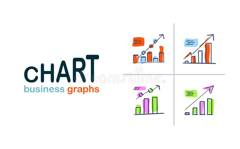 Collection of Graphs and Charts for Your Business Stock Vector ...