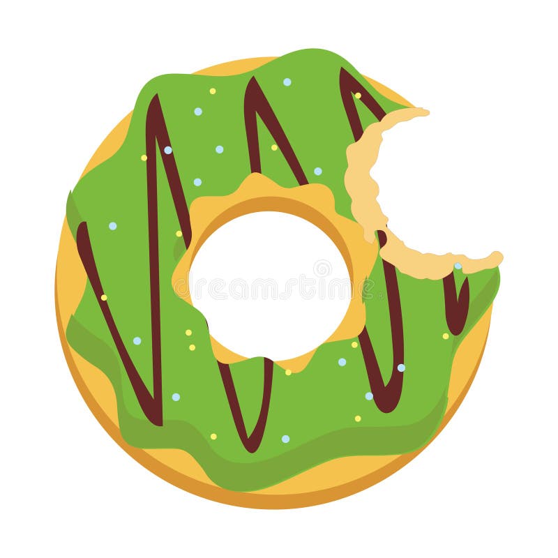 Bitten and Half Eaten Donuts, Doughnut Pieces. Dessert Doughnut Bitten ...