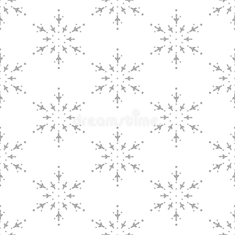 Beautiful Seamless Snowflake Patterns Series in Romantic Decorative ...