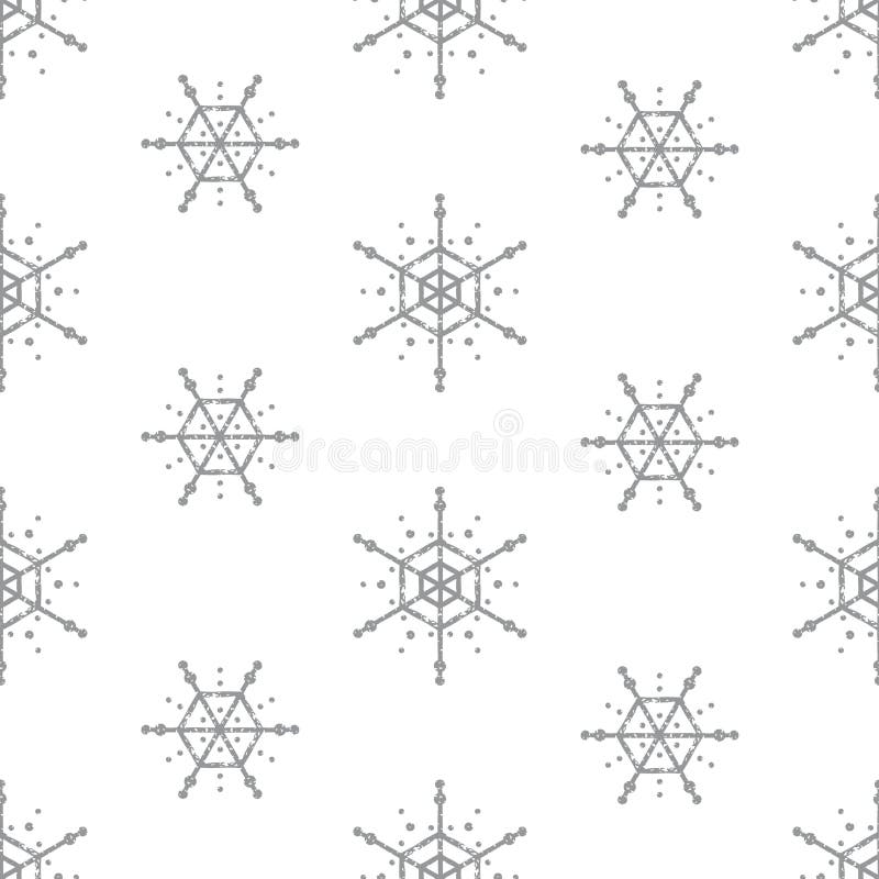 Beautiful Seamless Snowflake Patterns Series in Romantic Decorative ...