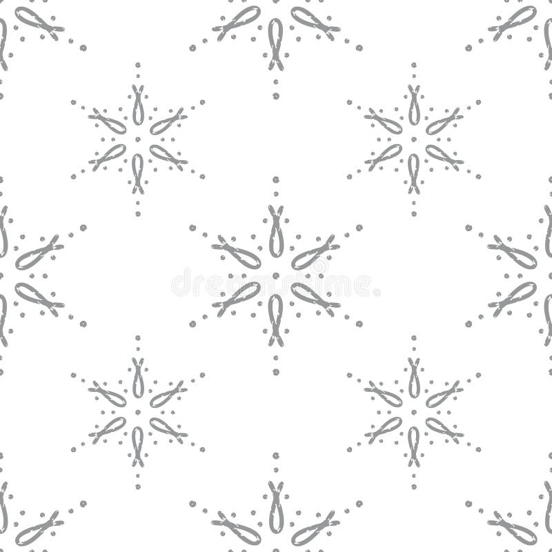 Beautiful Seamless Snowflake Patterns Series in Romantic Decorative ...