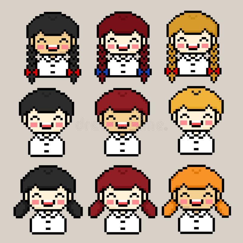 Vector Pixel Art Student Stock Illustrations – 874 Vector Pixel Art ...