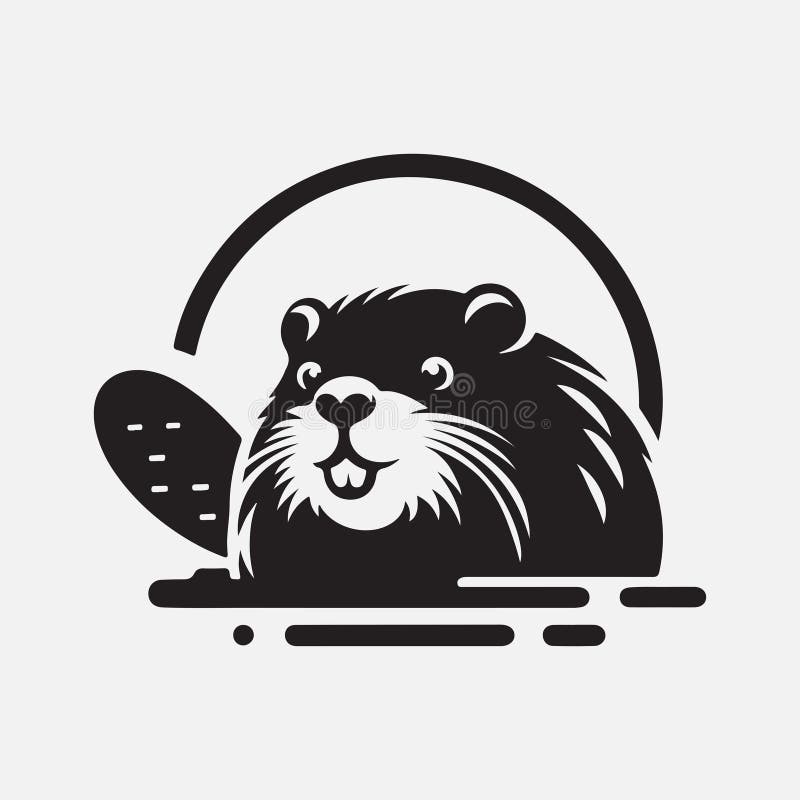 Print Majestic Beaver Silhouette Logo: Crafting Your Unique Identity ...