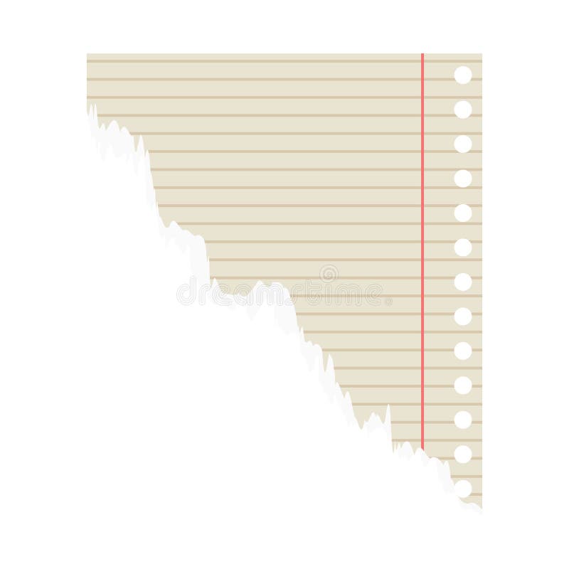 Torn Paper Pieces Illustration Stock Illustration - Illustration of ...