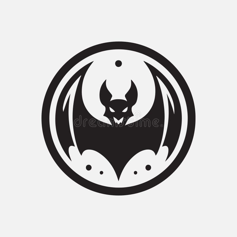Print Captivating Bat Silhouette Logo Design Stock Vector ...