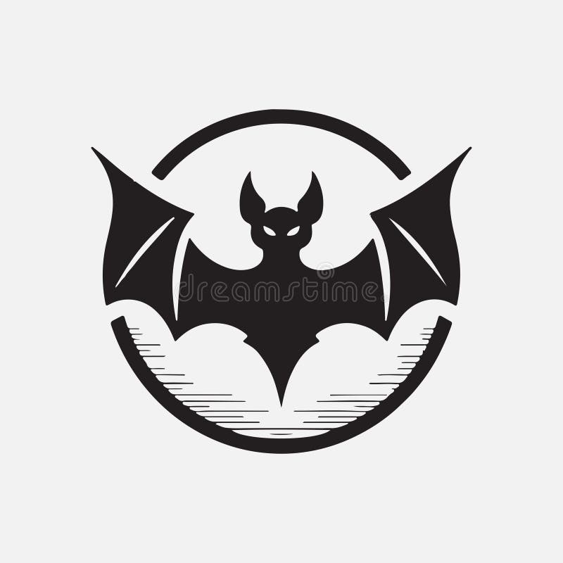 Print Captivating Bat Silhouette Logo Design Stock Vector ...