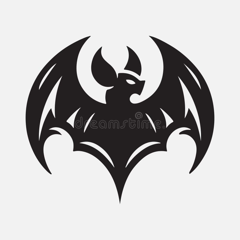 Print Captivating Bat Silhouette Logo Design Stock Vector ...