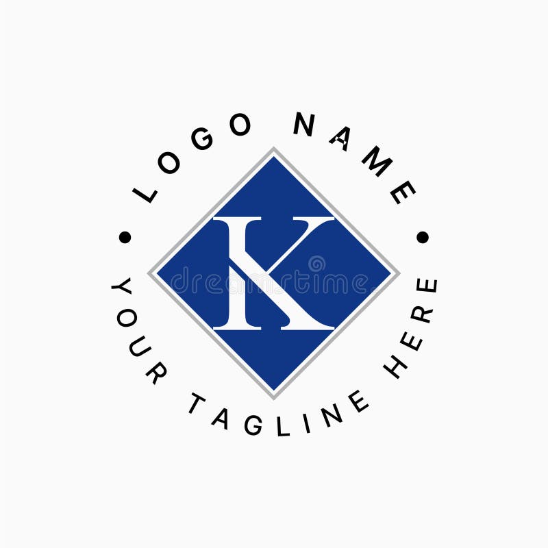 Initial K Serif Font Line Out Cutting Off. Related To Monogram ...