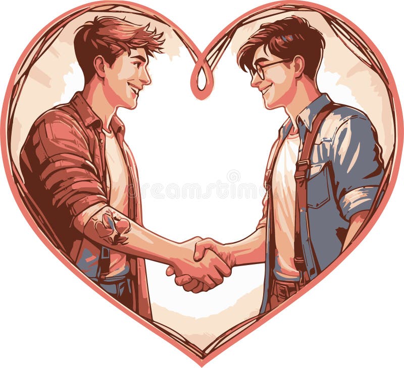 Friends shaking hands 04 stock vector. Illustration of bonding - 325948187