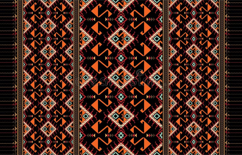 Tribal Aztec Print Template for Fabric and Paper. Seamless Pattern in ...