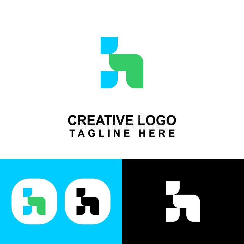 Unique H Logo for Food Business. Stock Vector - Illustration of stamp ...