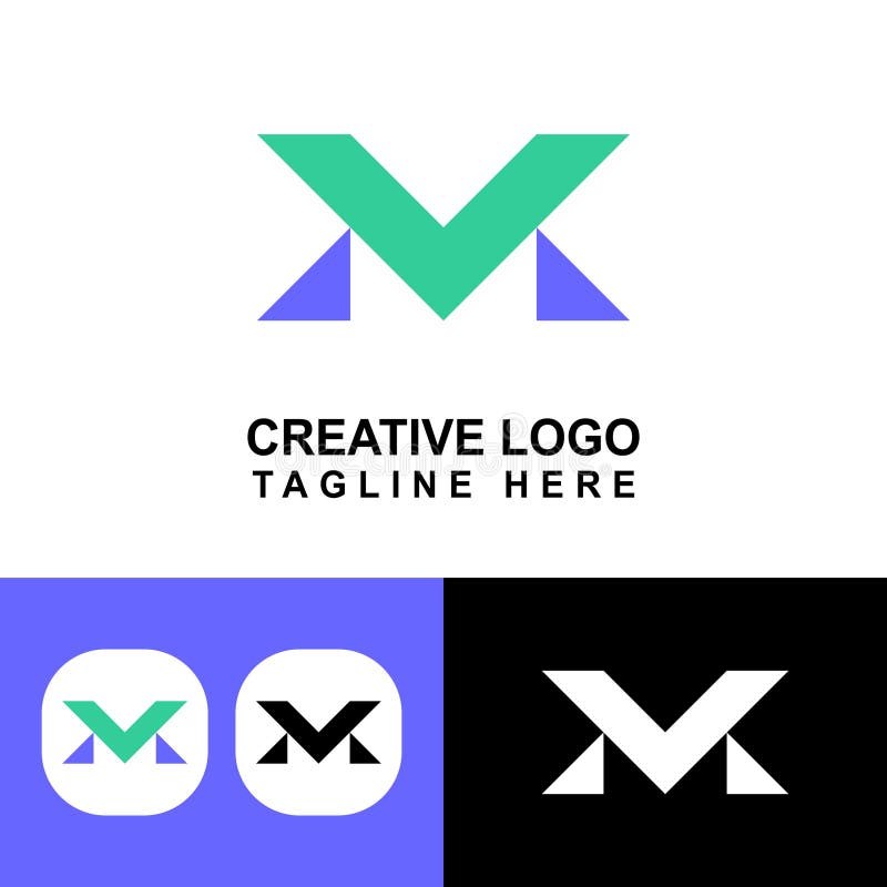 Simple M word sign logo. stock vector. Illustration of simplem - 326212640