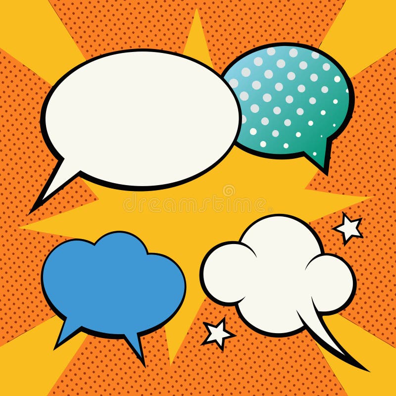 Retro Comic Shapes Vector Illustration Stock Vector - Illustration of ...