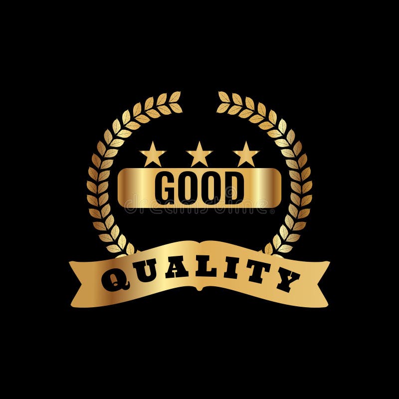 Good Quality Design Elements with Golden Laurel Wreath Vector and ...