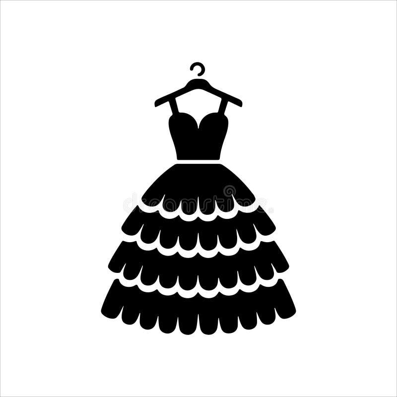 Frock Vector Illustration Silhouette Arts and Design Stock Vector ...
